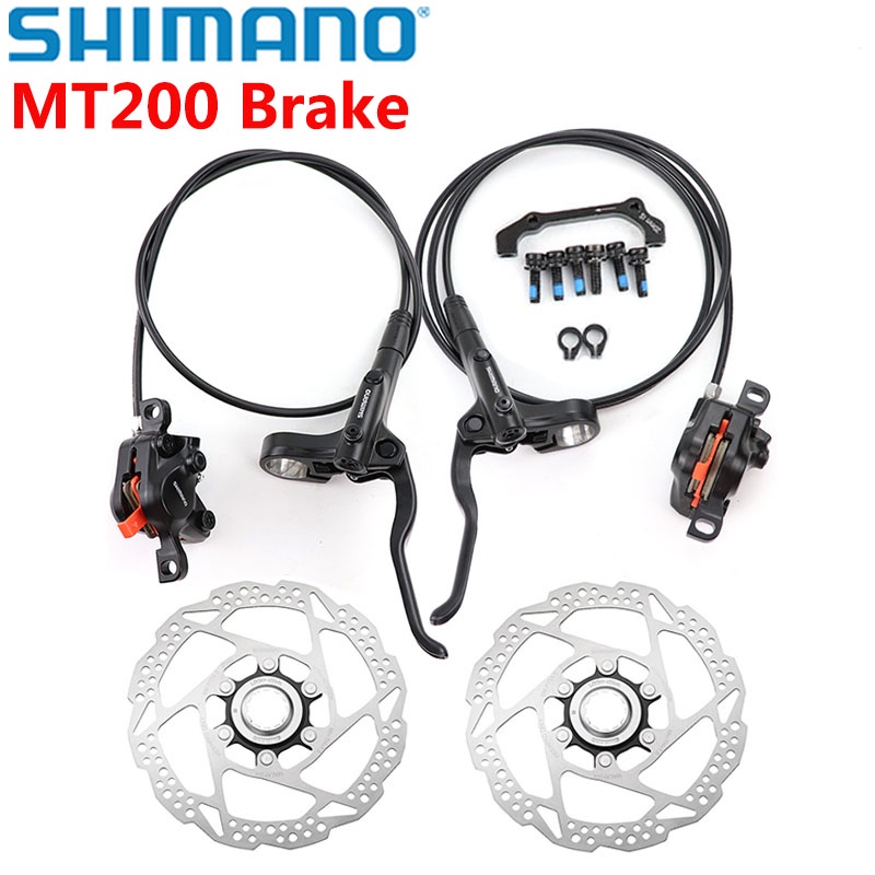Shimano MT200 MTB Mountain Bike Hydraulic Disc Brake set Included MT200 ...