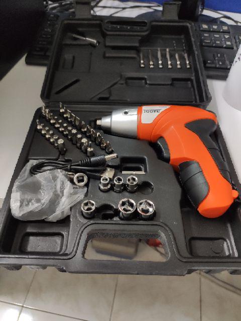 Touye Tools Set Of 45 pcs Cordless Screwdriver Clothes Line | Shopee ...