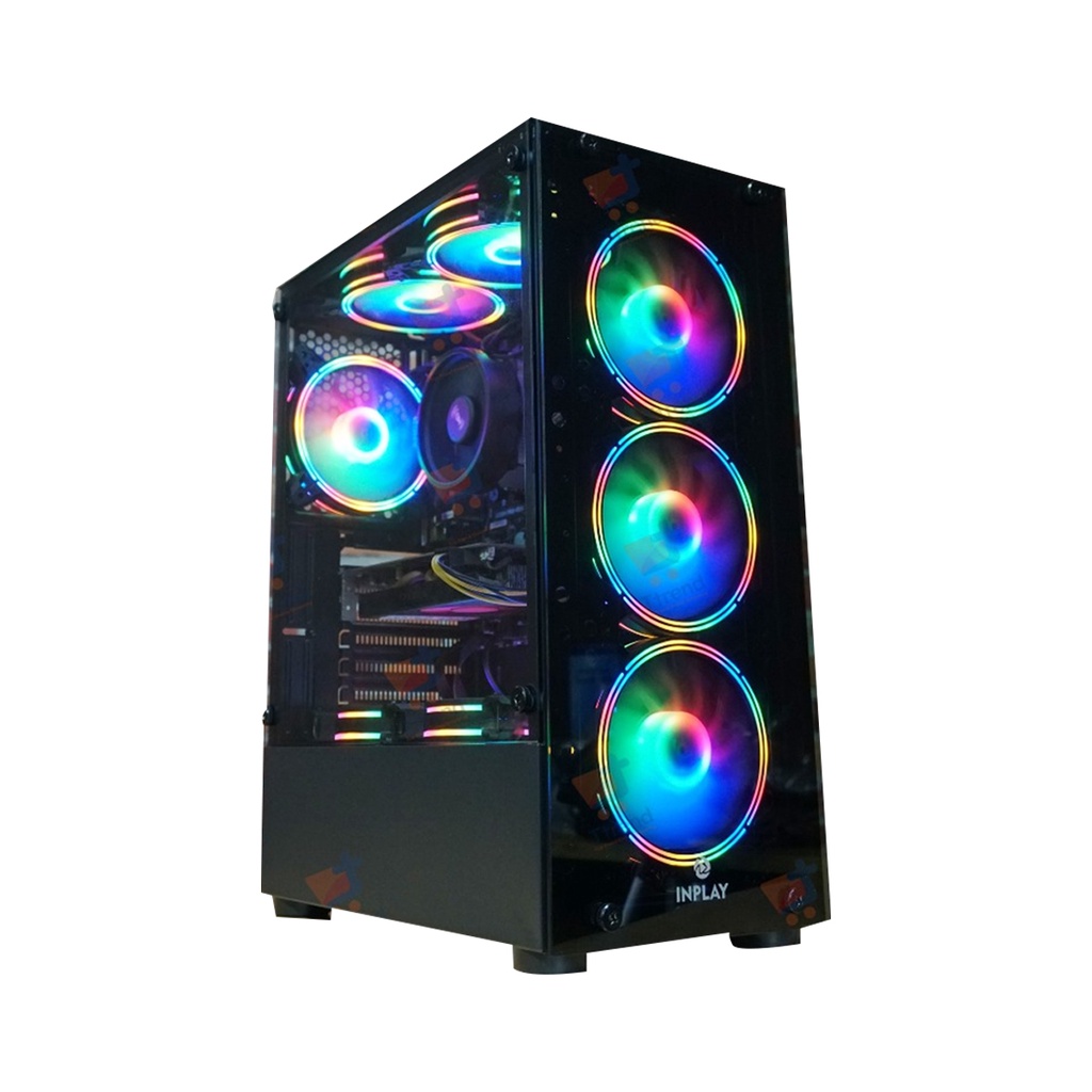 Cod inplay meteor 01 black pc case desktop computer pc case gaming case ...