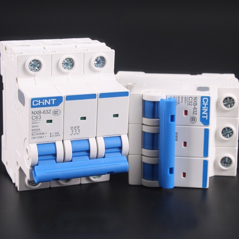 CHINT NXB-63 Circuit Breaker C Type 1P 2P 3P 4P 10A 16A 20A 25A 32A 40A 50A 63A 230V 380V ...
