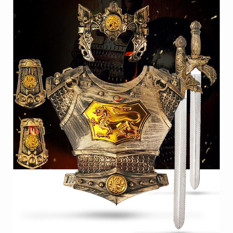 Boy Children'S Toy Roman Warrior Armor Wearable Weapon Plastic Safety ...