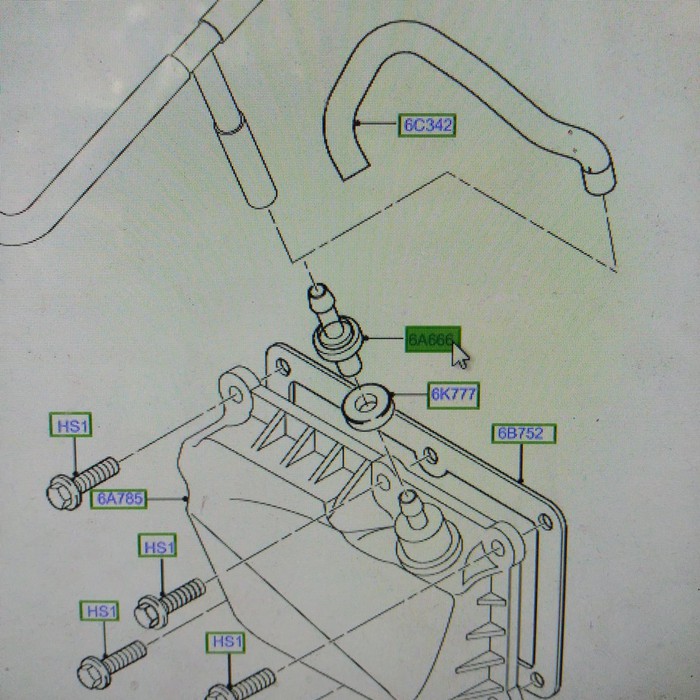 Ford Fiesta 96MF6A666EB PCV Valve | Shopee Philippines
