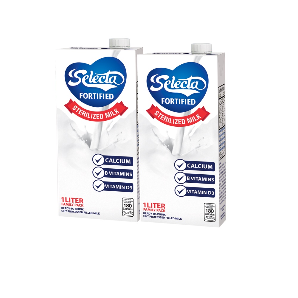 Selecta Sterilized Milk 1 Liter - Set of 2'S | Shopee Philippines