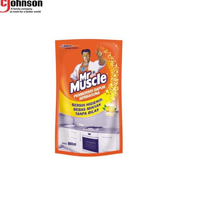 5.5 mall mr. muscle kitchen lemon pouch 800 ml | BeeCost