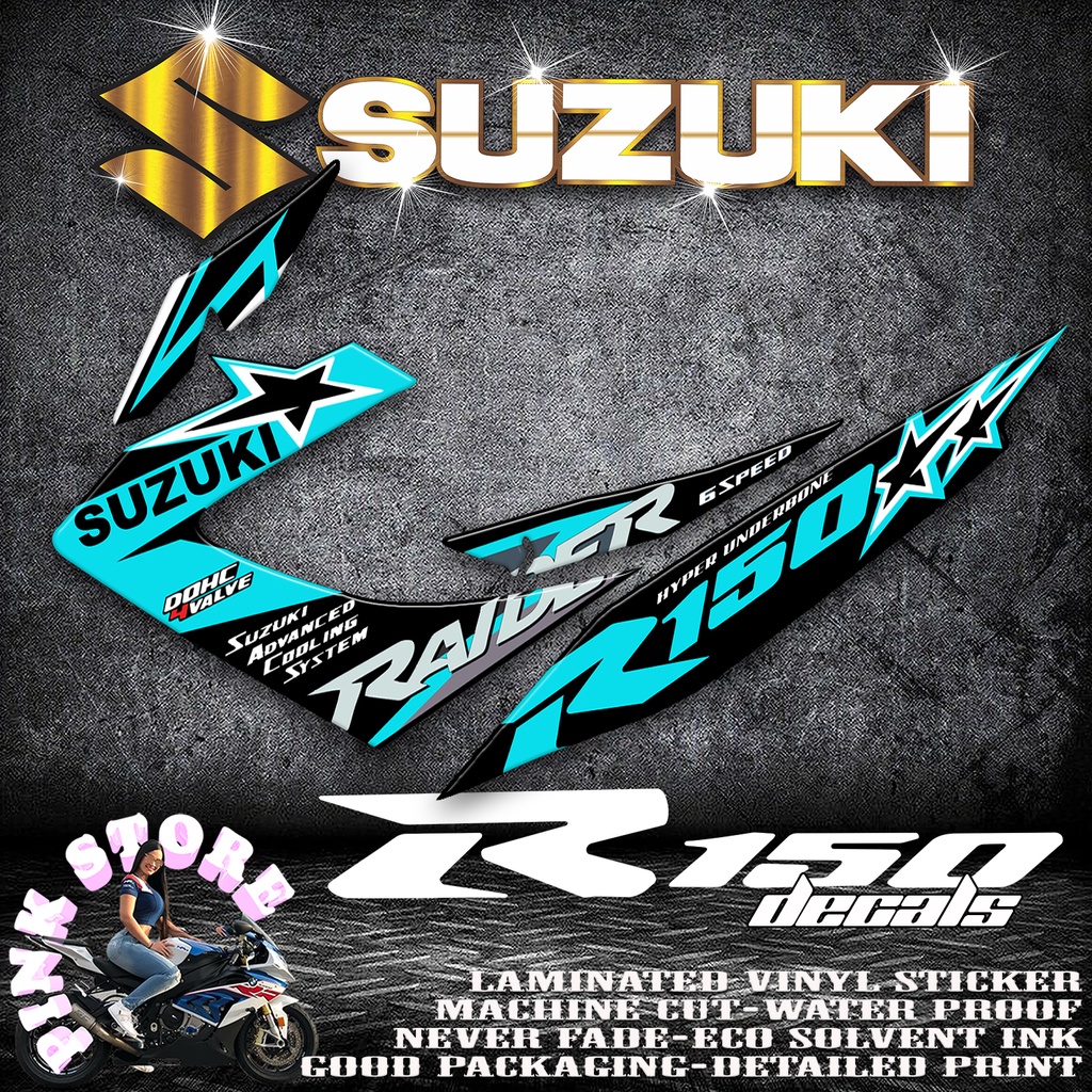 Suzuki Raider 150 carb stock sticker decals | Shopee Philippines