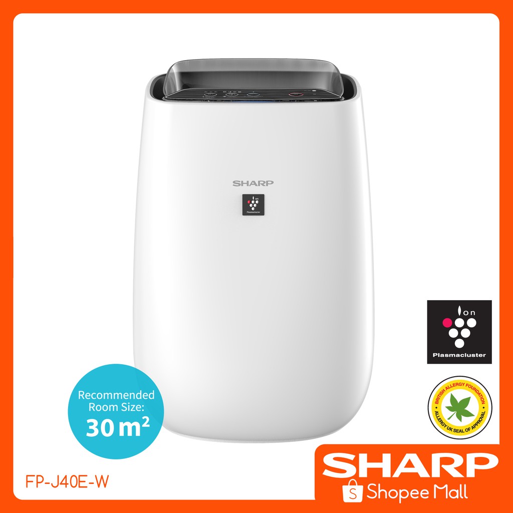 Sharp FP-J40E-W Air Plasmacluster Air Purifier | Shopee Philippines