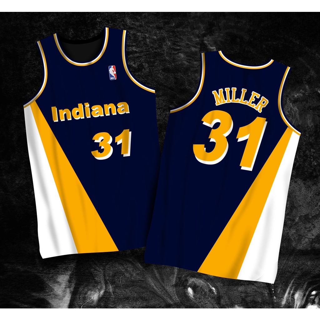 Reggie Miller #31 Indiana Pacers Jersey | Full Sublimation | Shopee ...