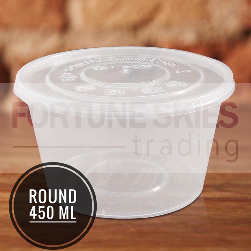 IBox 450mL Round Microwavable Container - 50 pcs | Shopee Philippines