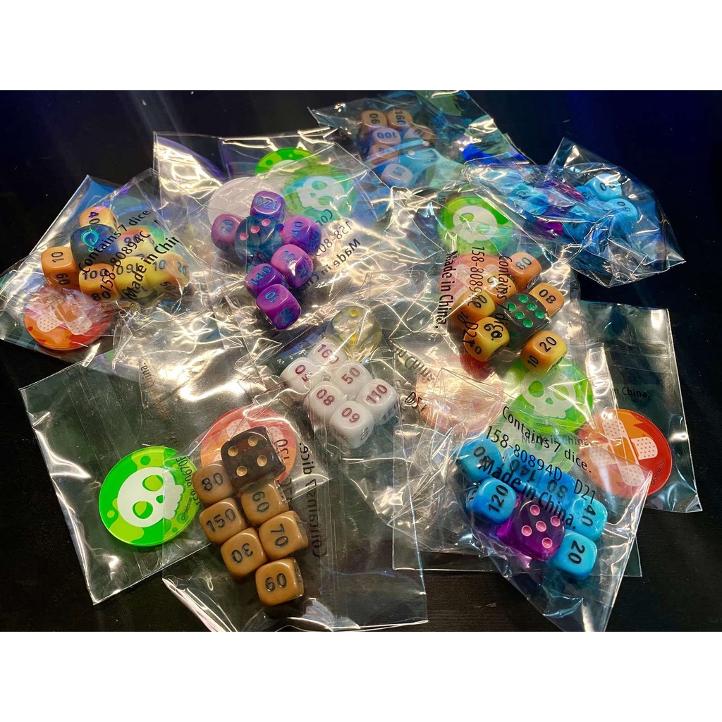 Original Pokemon Damage Counter Dice Set with Poison and Burn Markers ...