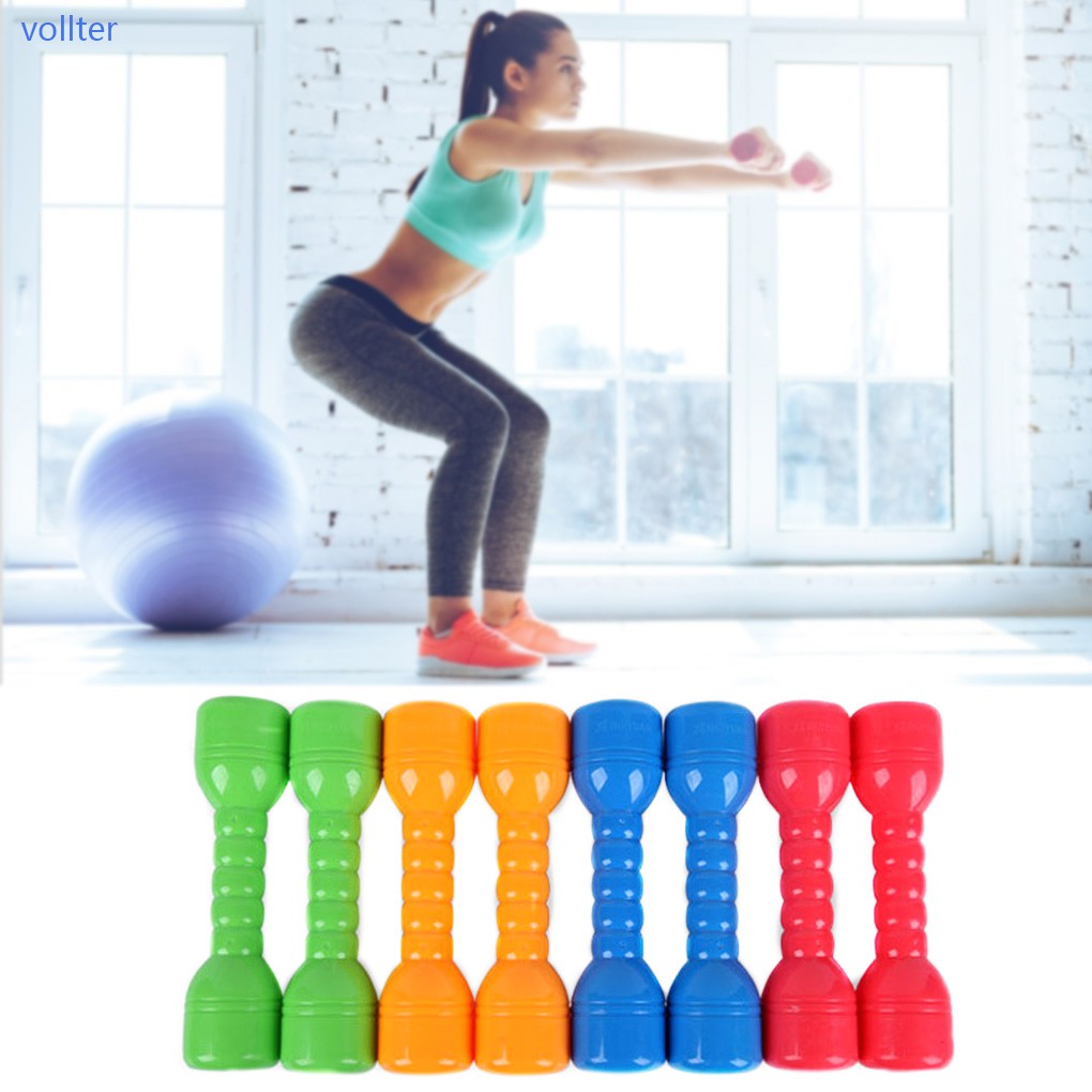 1 Pair Women Fitness Workout Dumbbell Girl Children Kids Home Gym Yoga ...