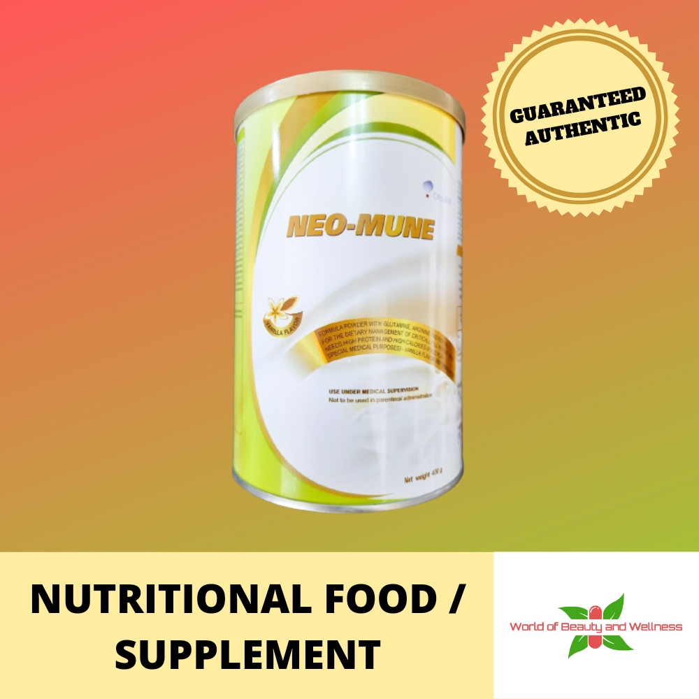 NeoMune / Neo-Mune Milk Vanilla Flavor (400g or 1 can) | Shopee Philippines