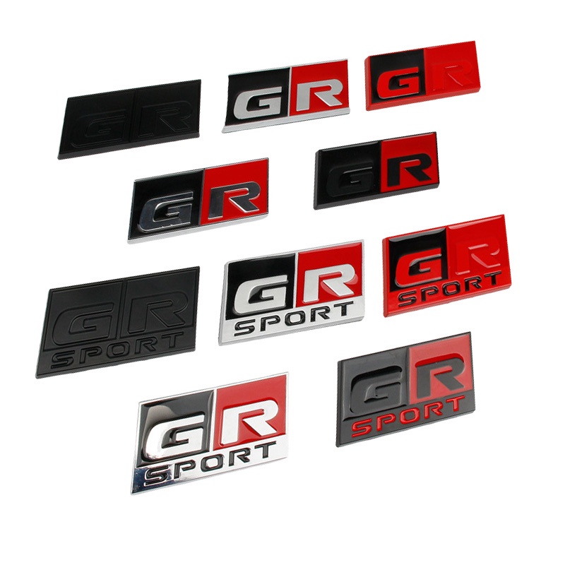1 Metal Car Sticker GR GR Sport grille emblem Logo for Toyota Gazoo ...
