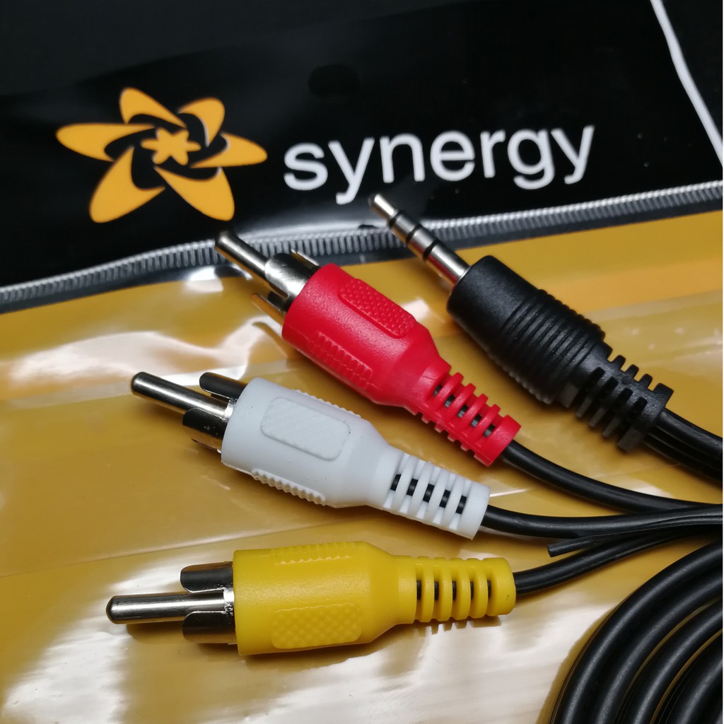 Synergy 3 RCA to 3.5mm Plug A/V Cable (SAV-301) ABS-CBN TV Plus ...