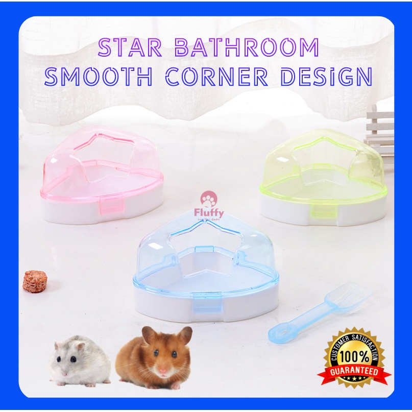 Hamster Star Transparent Bathroom Bathtub / Bekas Mandi Hemster ...