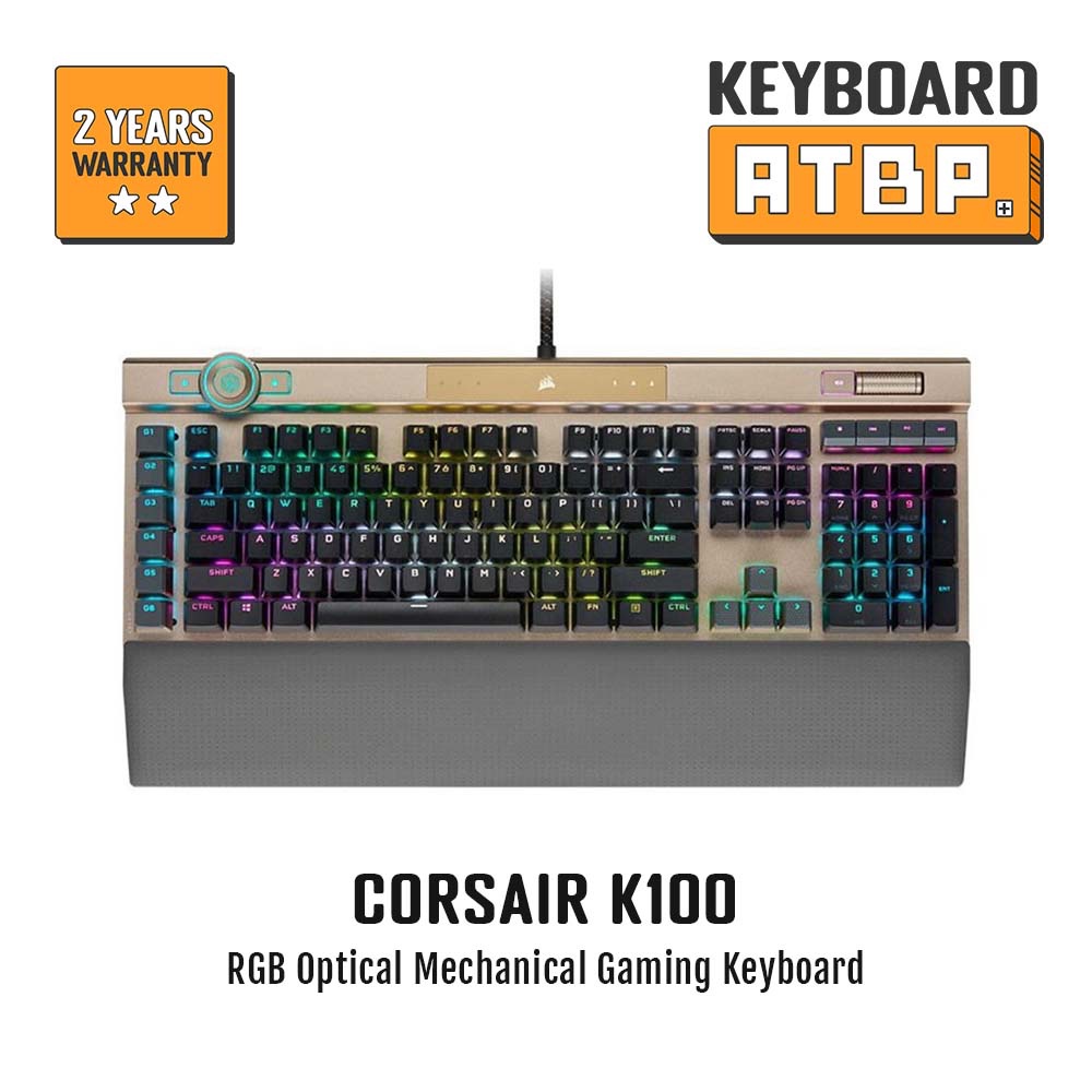 Corsair K100 RGB Optical Mechanical Gaming Keyboard [Midnight Gold ...