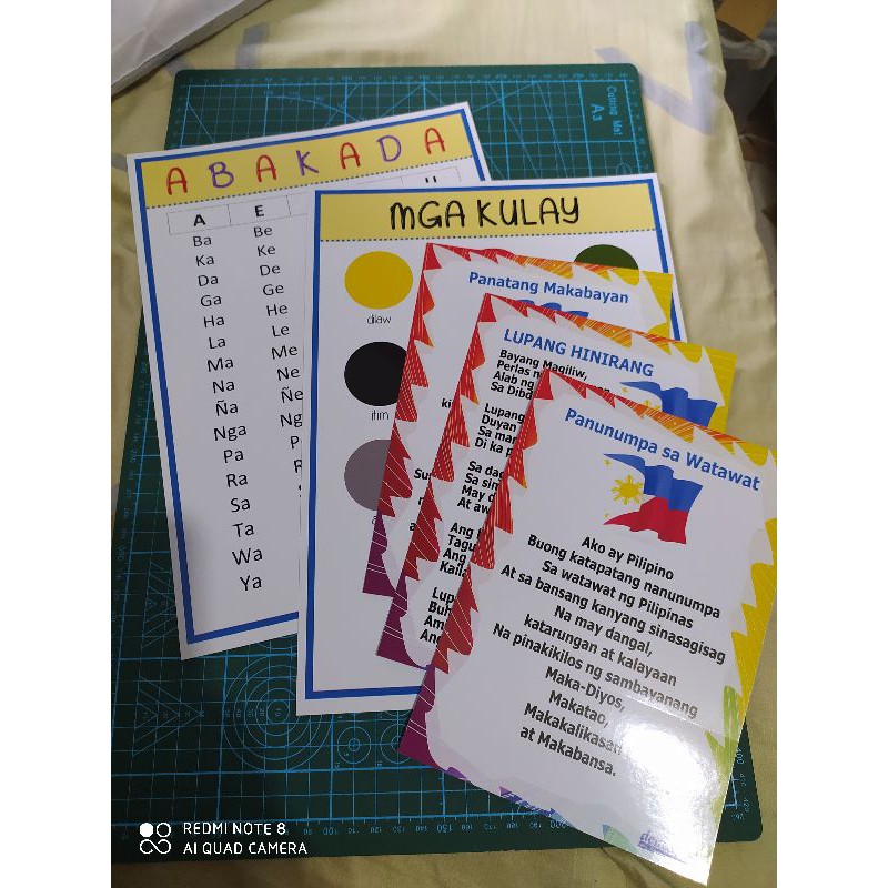 Laminated Tagalog Charts (A4/A5) | Shopee Philippines