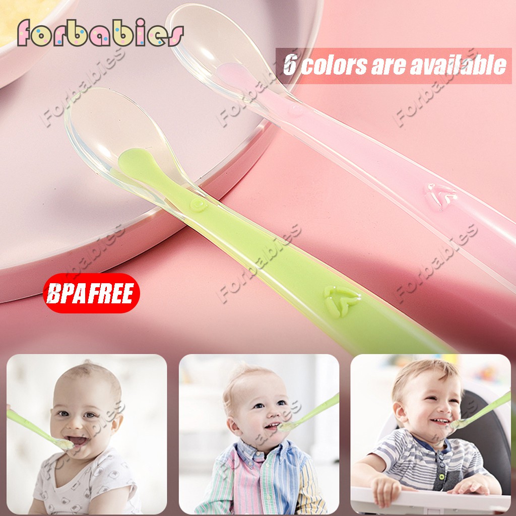 silicone soft spoon for infants, BPA FREE feeding spoon, baby safety ...