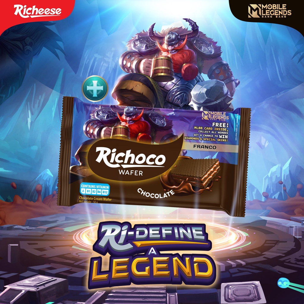 Richoco + Mobile Legends Chocolate / Milk / Richnuts Wafer 50G | Shopee ...
