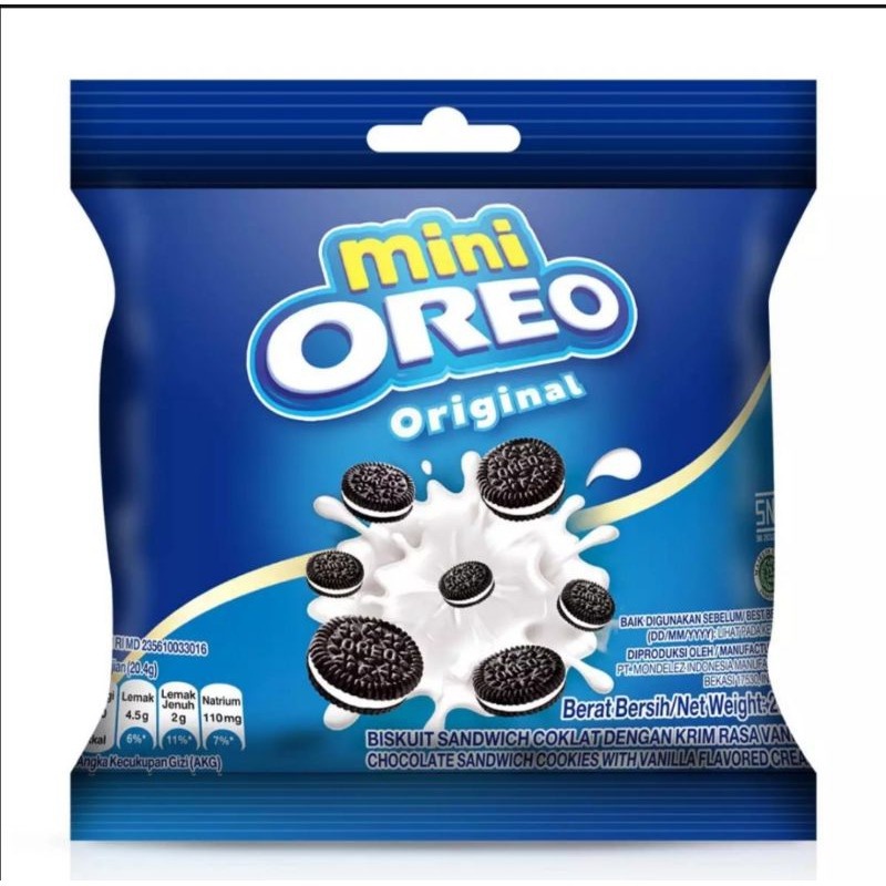 Oreo Vanilla Mini Sandwich Cookies in Pouch 20.4g | Shopee Philippines