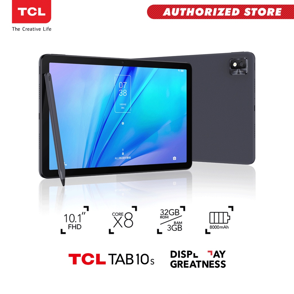 TCL TAB 10S with T-Pen-Android 10 32GB +3GB, 8MP, Expandable up to ...