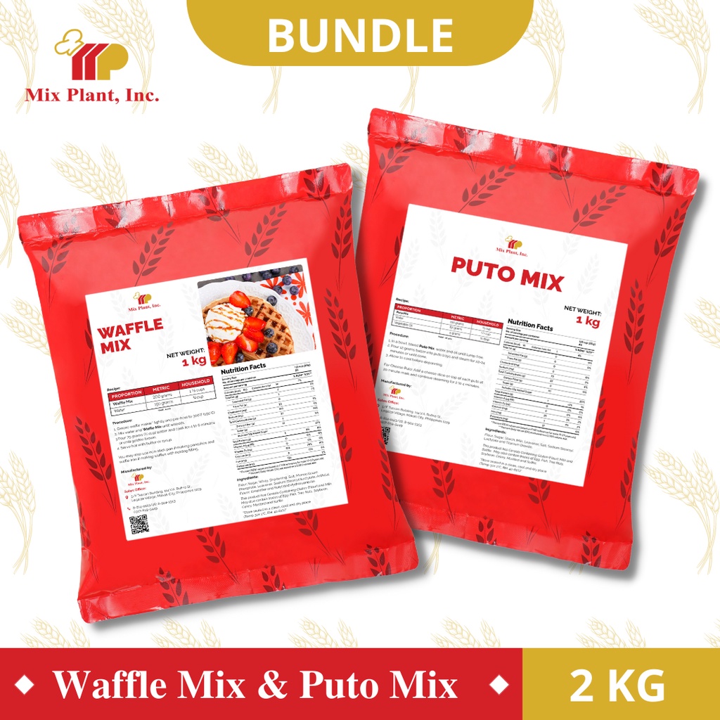 Bundle of Waffle & Puto Mixes 2KG | Shopee Philippines