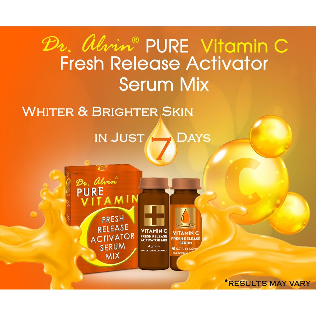 DR. ALVIN PURE VIT. C FRESH RELEASE ACTIVATOR SERUM MIX | Shopee ...