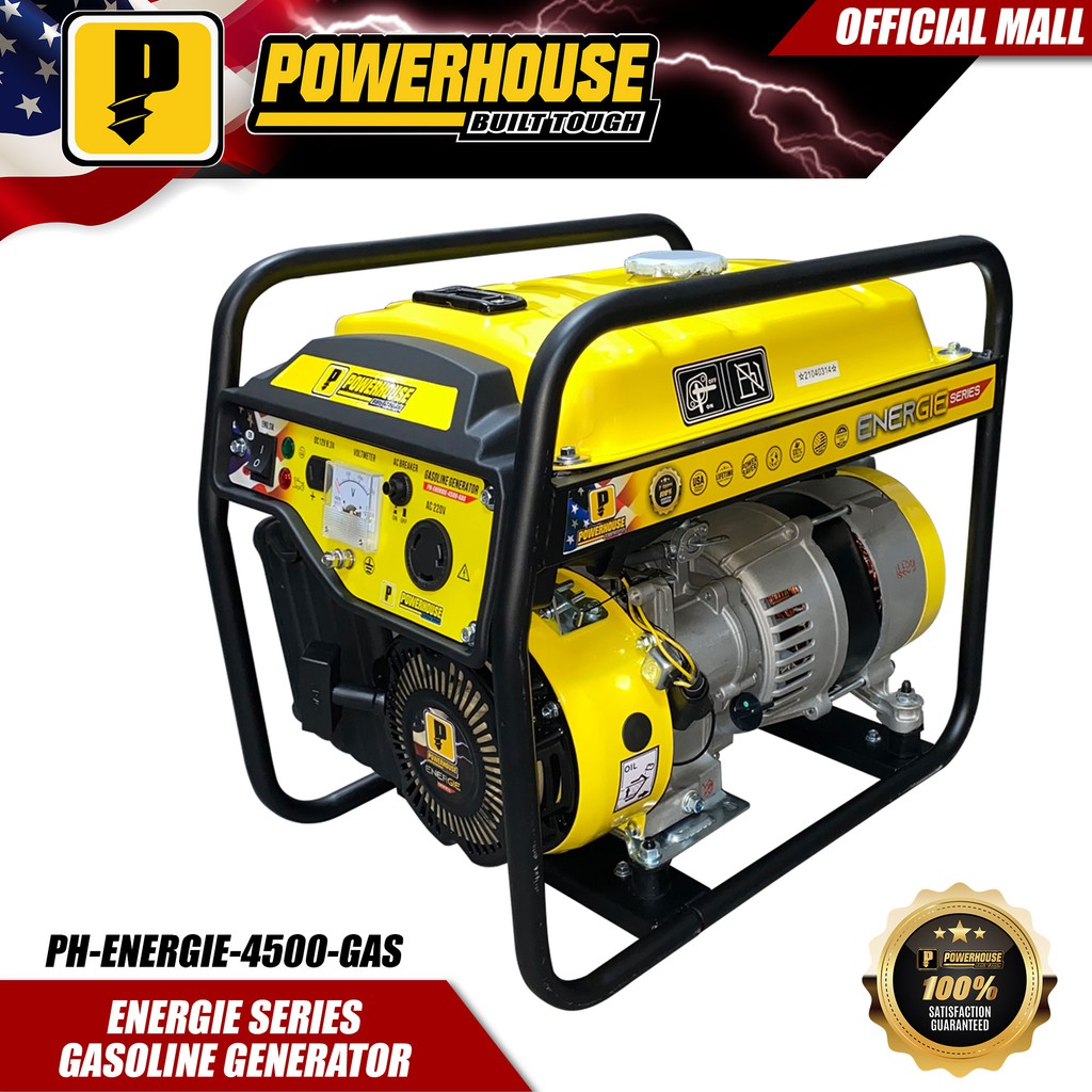 Powerhouse Eenergie Series Gasoline Generator Recoil Start Max Power 1. ...