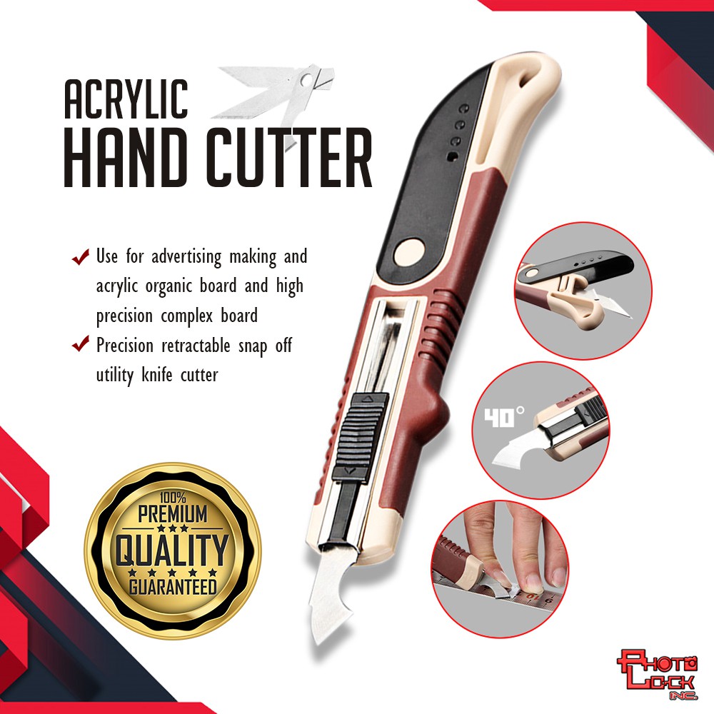 Multi-Function Acrylic Cutter Retractable | Shopee Philippines