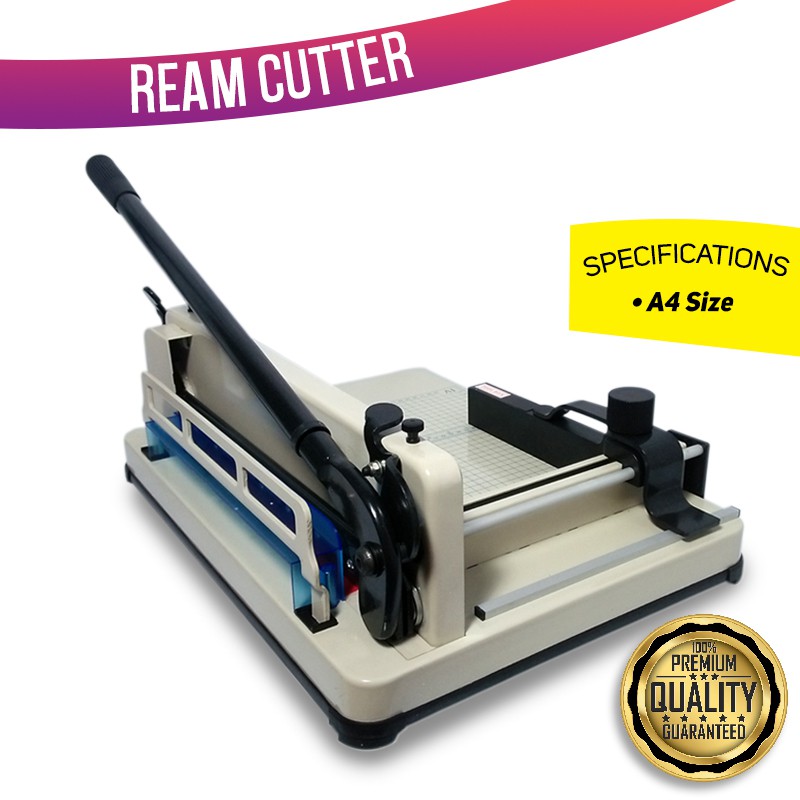 QUAFF Ream Cutter A4 Size Metal Body (cut up to 500 sheets of 500 ...