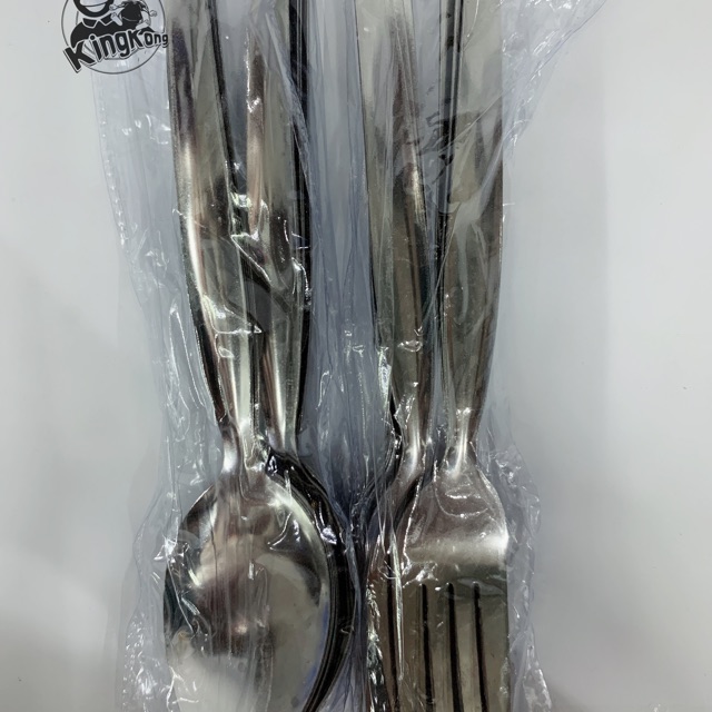 Stainless spoon and fork/12pcs | Shopee Philippines