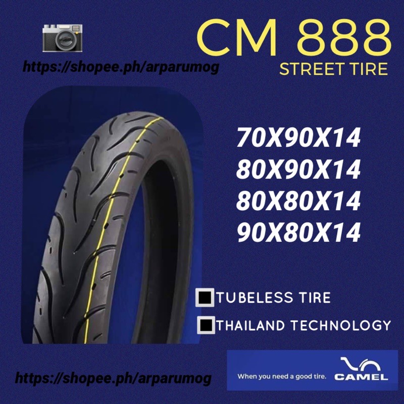 CAMEL TIRE TUBELESS RIM 14 MADE IN THAILAND | Shopee Philippines