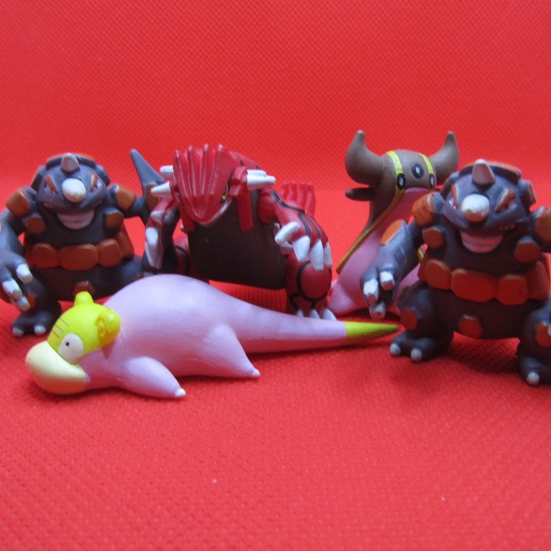Pokemon Figure Yoshinoya Groudon Figure Galarian Slowpoke Figure ...