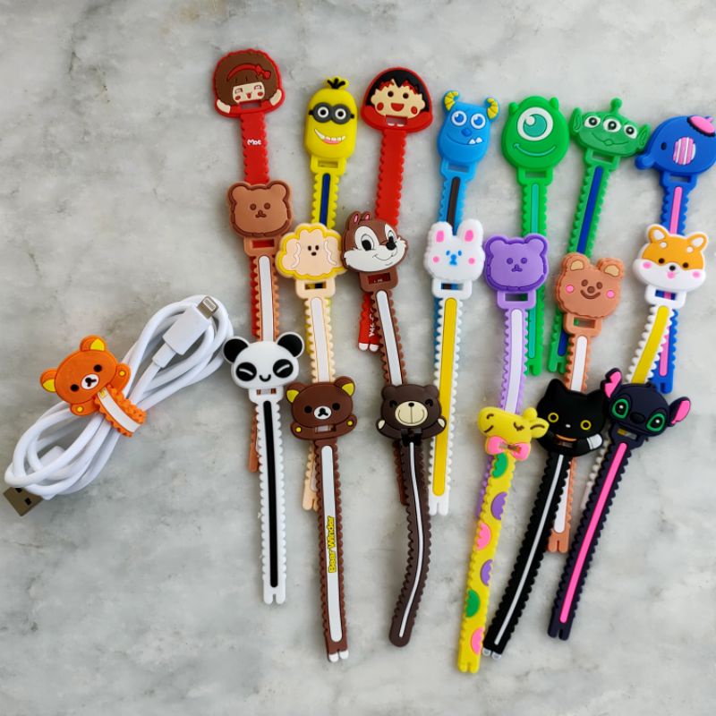 [21 Designs] Character Mini Smart Cable Winder Cable Organizer | Shopee ...