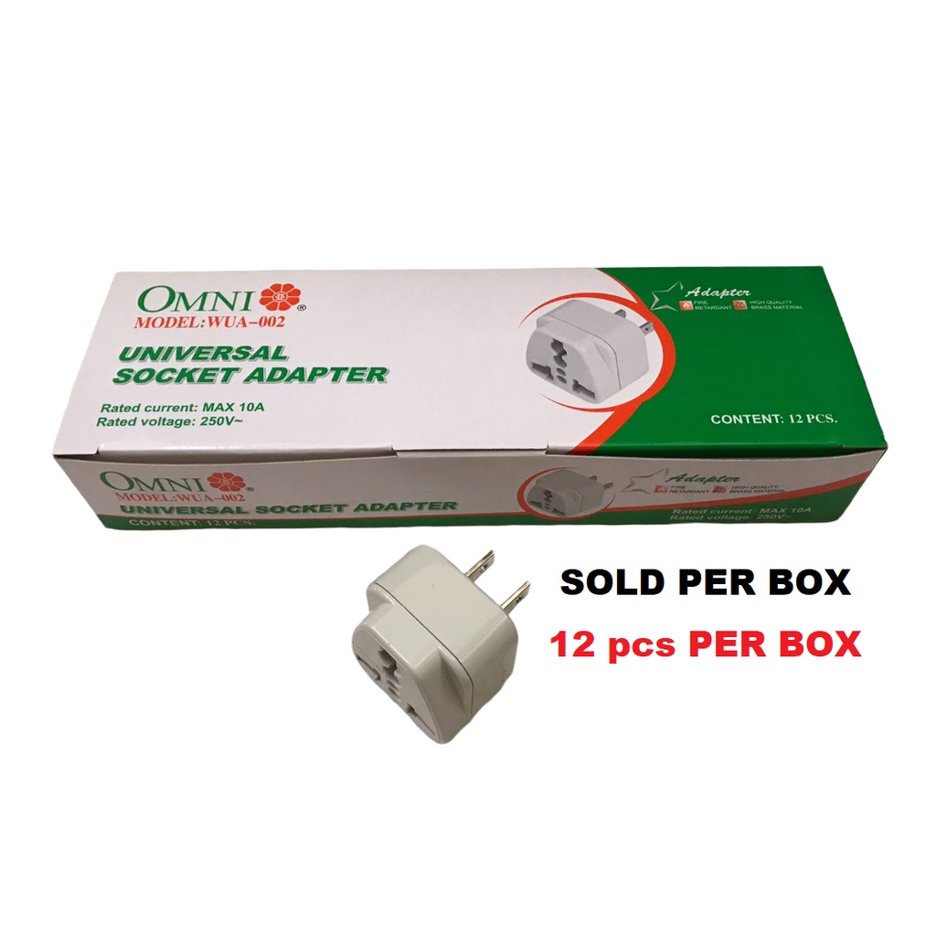 OMNI UNIVERSAL SOCKET ADAPTER WUA 002 WUA-002 (SOLD PER BOX) | Shopee ...