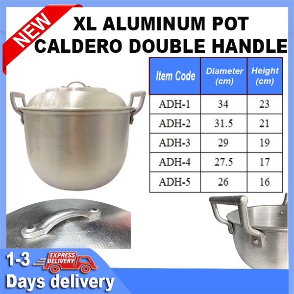 XL CALDERO / KALDERO BOILER Double Handle High Quality ALUMINUM pot ...