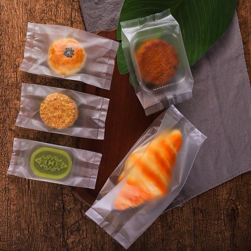 50pcs side gusset open top cookie pouch side gusset bag mooncake ...