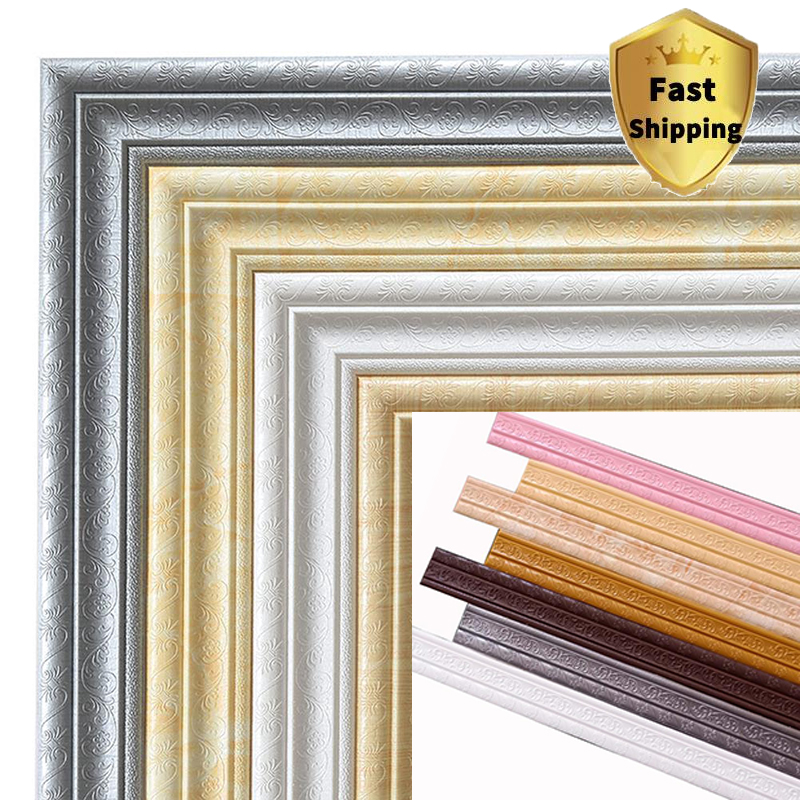 [COD] 2.3m Wall Sticker Corner Line 3D Wallpaper Waterproof Wall Trim ...