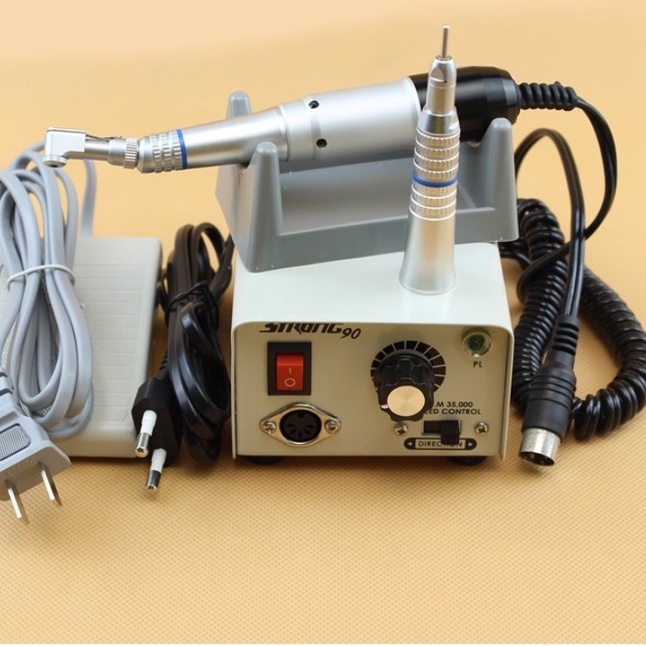 Dental Lab 35000 RPM 90 E Micro Motor and Foot Switch with Slanted and ...