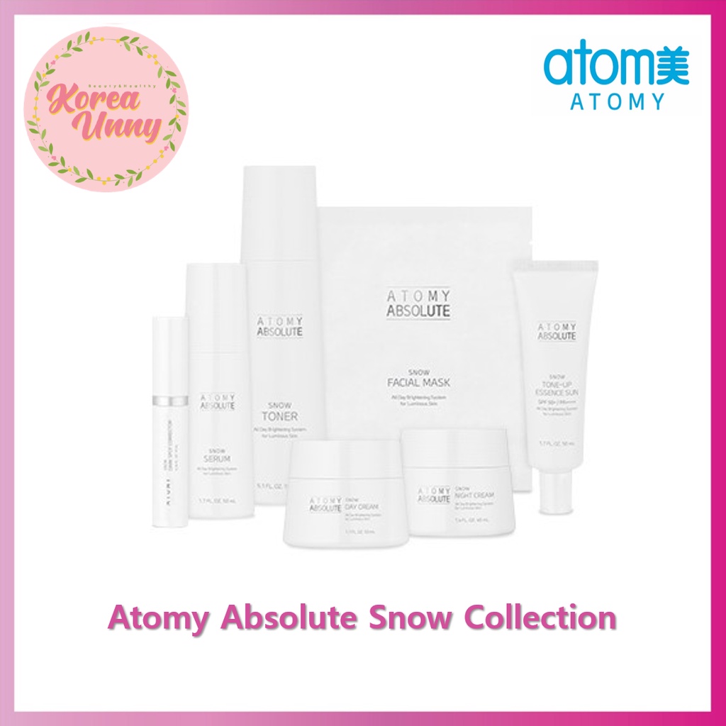 Atomy Absolute Snow Collection / Toner Serum DayCream NightCream ...