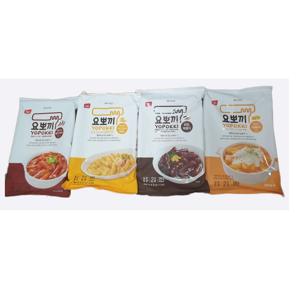 Korean Yopokki Tteobokki Rice Cake 4 Flavors 240g | Shopee Philippines