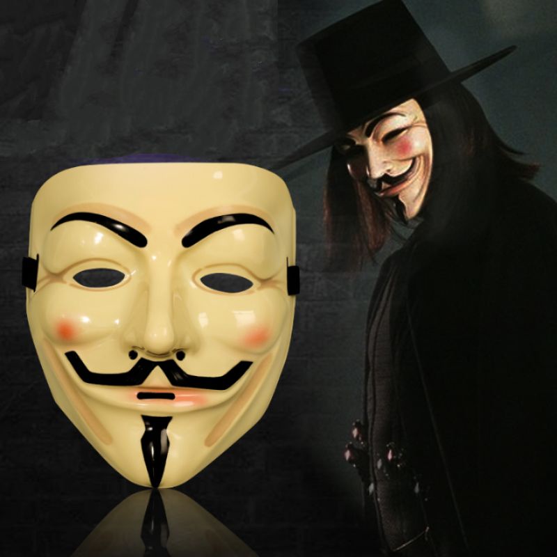 Vendetta Halloween Cosplay Fancy Dressing V Mask Guy Fawkes | Shopee ...