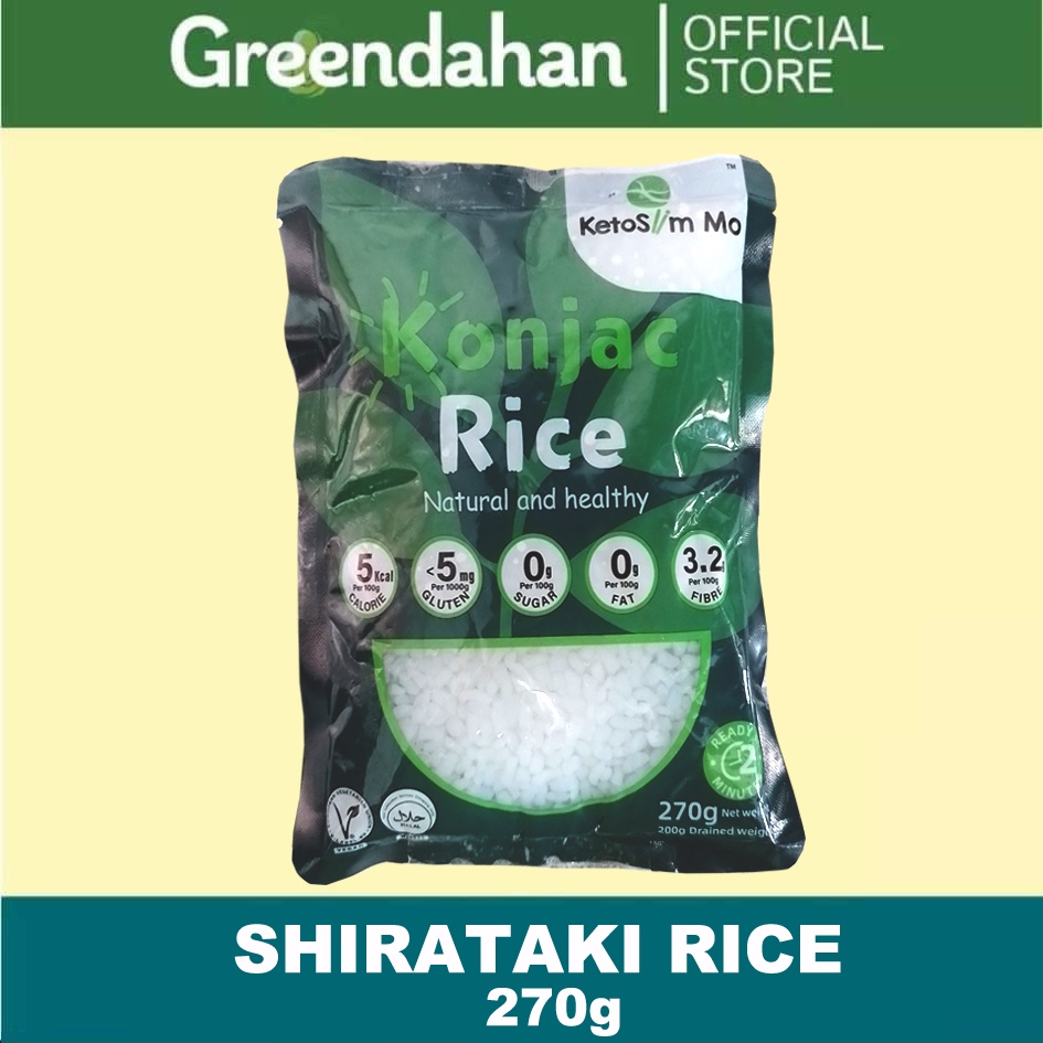 GREENDAHAN/ Konjac Shirataki Rice | Rice Pearls - KetoSlim Mo, No Smell ...