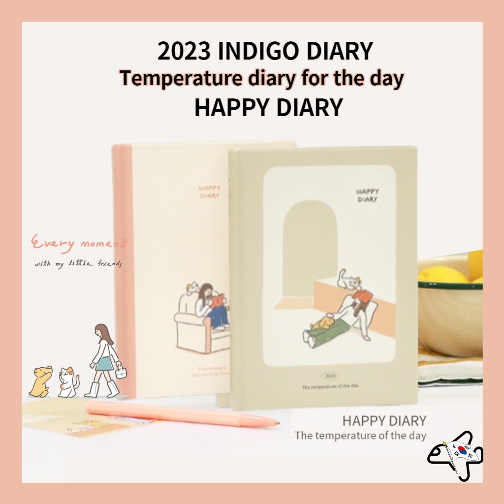 Indigo 2023 Indigo Diary /Temperature diary for the day / Happy diary ...