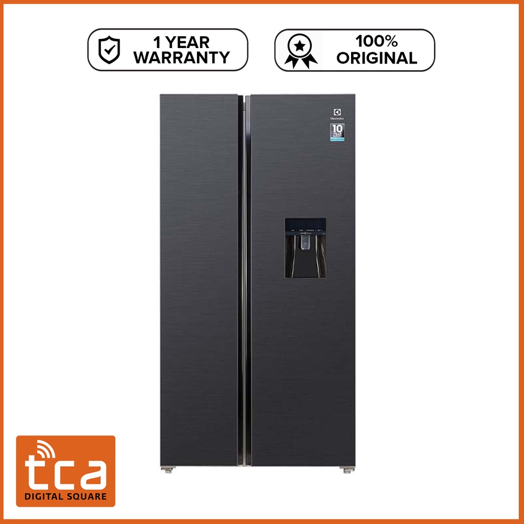 Electrolux ESE6141A-B 606L 21.4cuft Inverter Side by Side Refrigerator [ TCA Digital Square ...