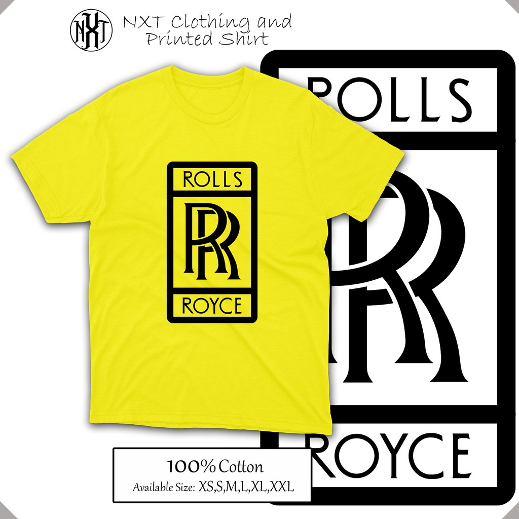 Rolls Royce Car Brand Logo High Quality Shirt (LC23) | Shopee Philippines