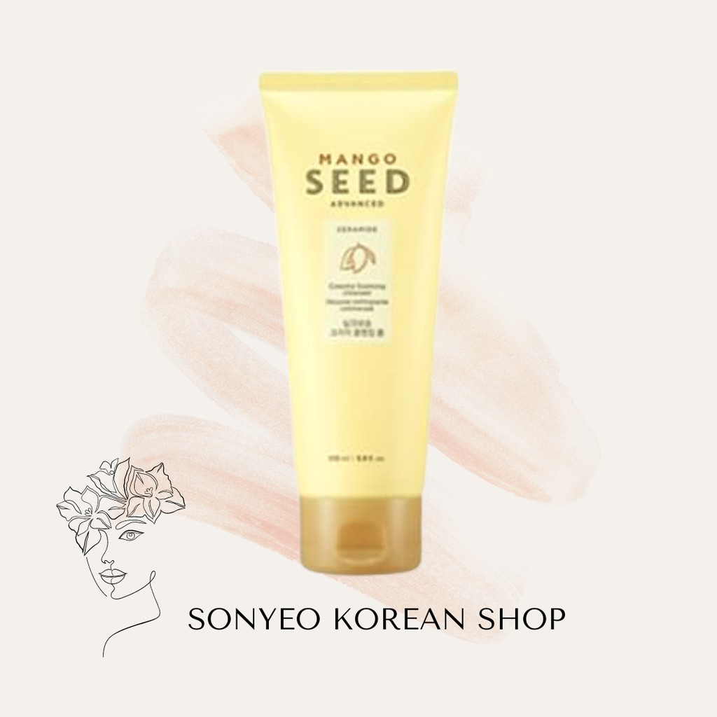 The Face Shop Mango Seed Advanced Ceramide Creamy Foaming Cleanser ...