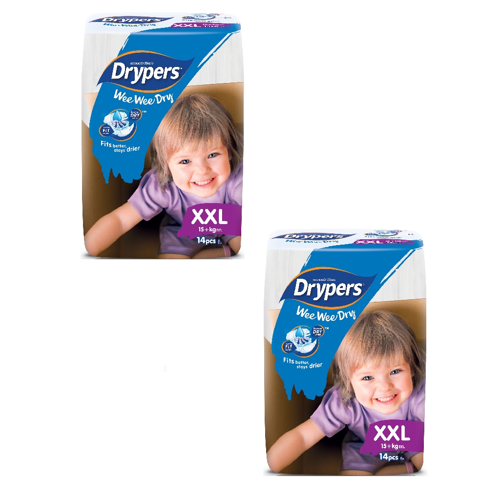 Drypers Wee Wee Dry XXL 14 Pack Of 2 | Shopee Philippines