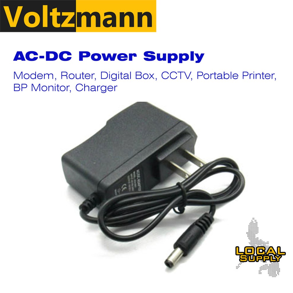 AC /DC 5V 6V 9V 12V 24V 2A 1A Power Supply Adaptor US Flat CCTV Modem ...
