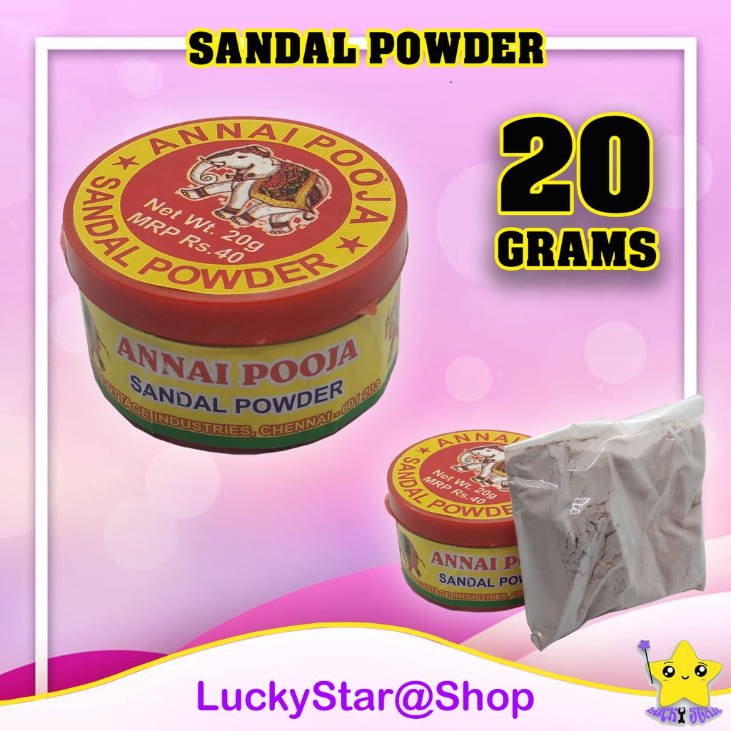 Annai Pooja Sandal Powder / Santhanam Powder - 20 Grams | Shopee ...