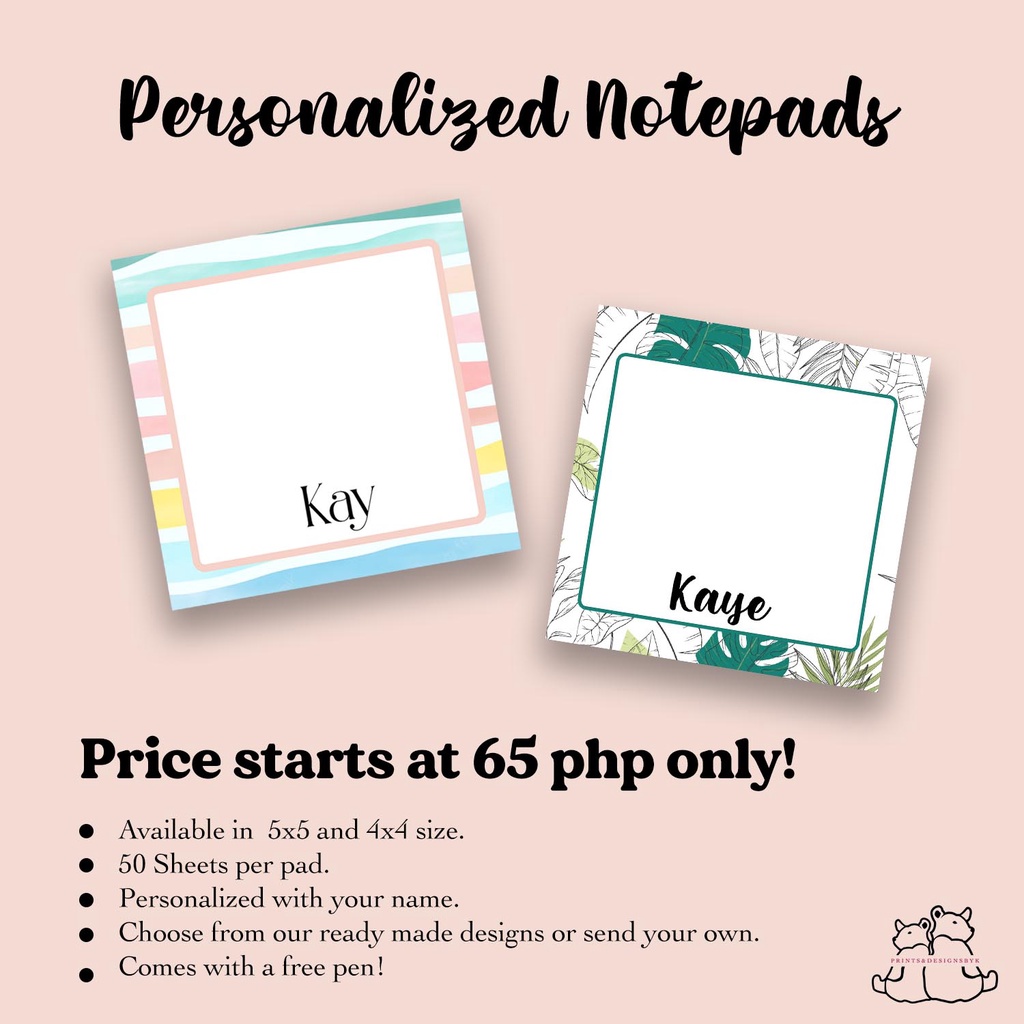 Personalized notepads 2022 | pndk | Shopee Philippines